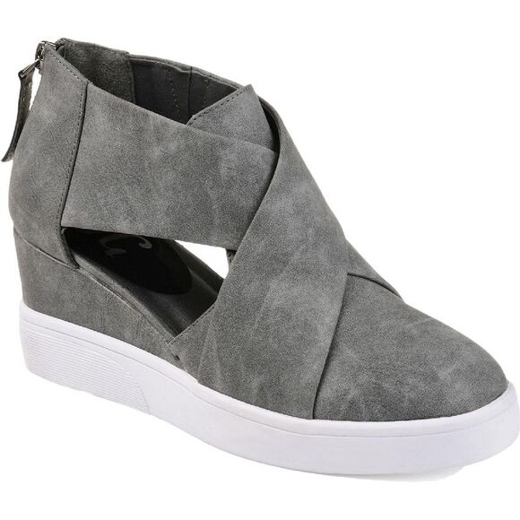 Journee Collection | Shoes | Journee Collection Womens Seena Gray Faux ...